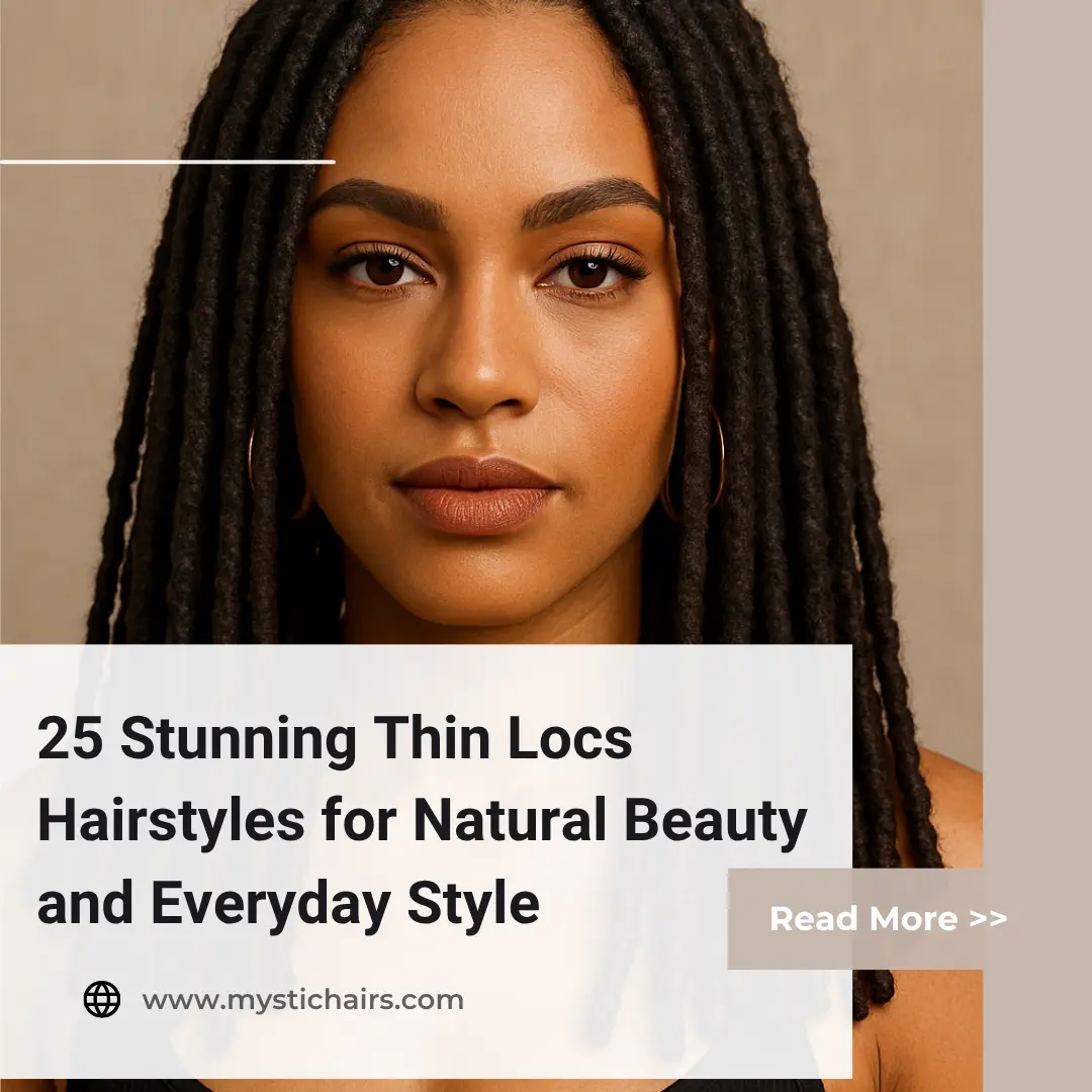 25 Stunning Thin Locs Hairstyles for Natural Beauty and Everyday Style